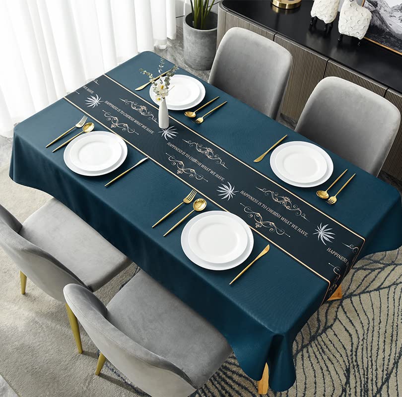 MLQL Nordic Modern Minimalist Light Luxury Kitchen Wedding Arrangement Tea Table Tablecloth Waterproof Table Cover A9 140x210cm