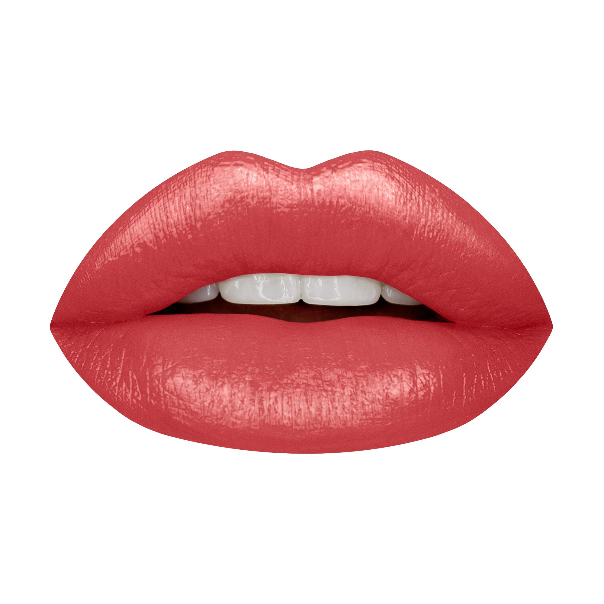 Huda Beauty Demi Matte Cream Lipstick - Game Changer - an assertive and feminine coral