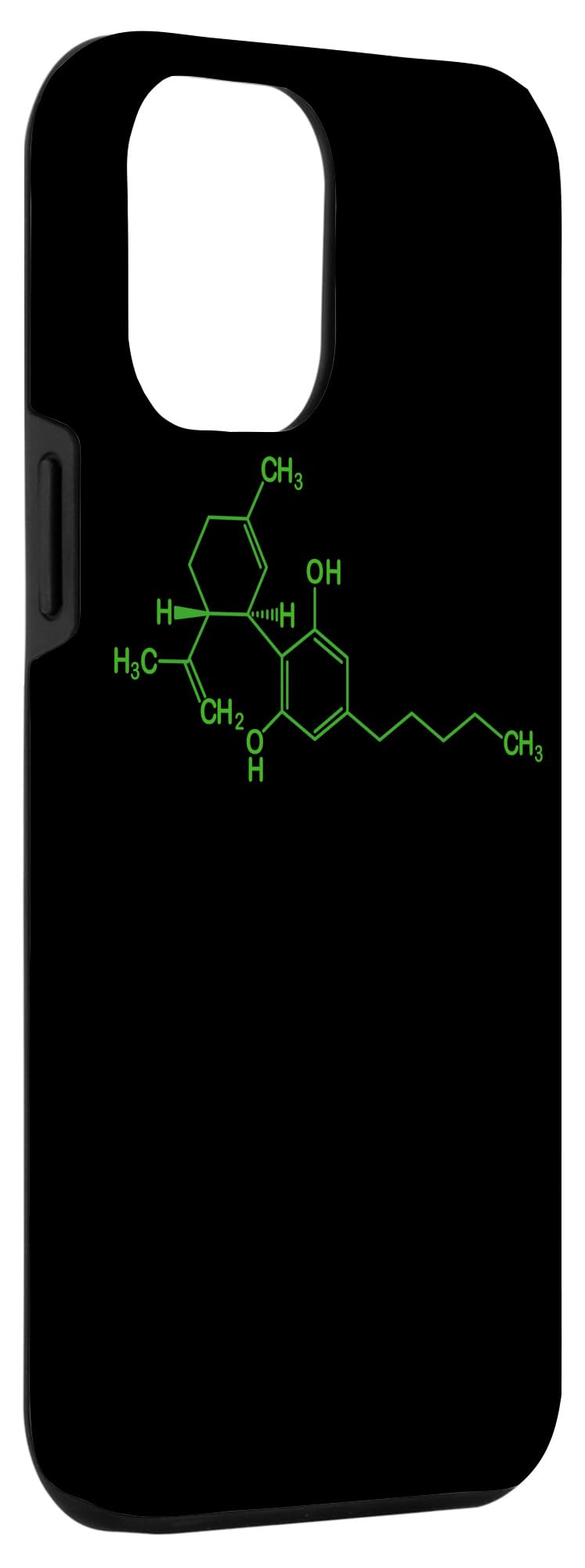 iPhone 14 Plus CBD Molecule Marijuana Funny Cannabis Weed Stoner Case