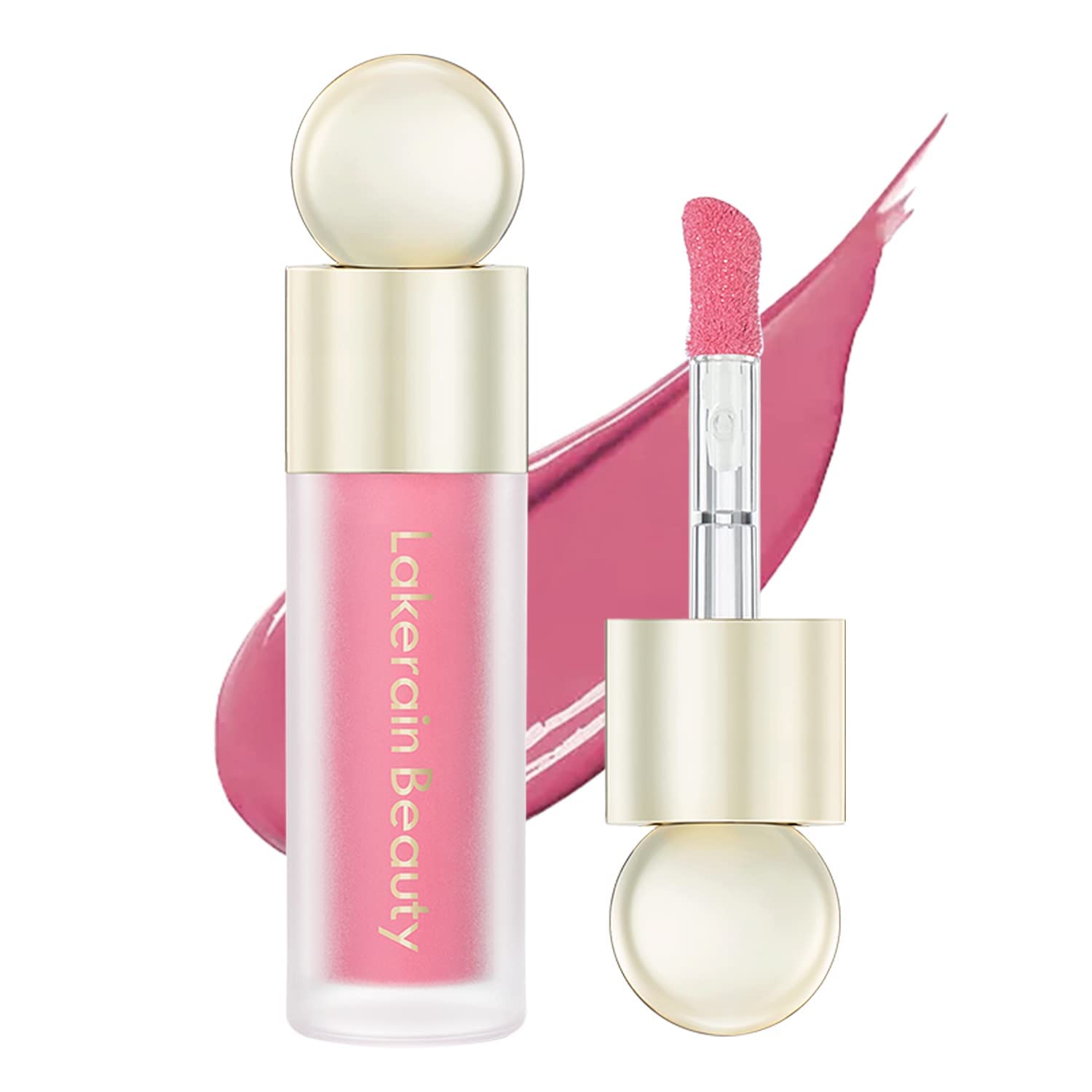 Liquid Blush - Silky Cream Blush,Blendable Blush Stick for Cheeks,Natural Matte Blush Wand,Moisturizing & Long Lasting Face Blush (02#Lucky)