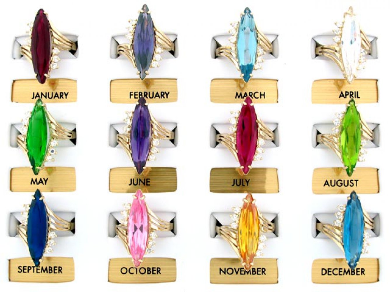 Jewelry Liquidation 14k Solid Yellow Gold Pink CZ Synthetic October Birthstone Ring