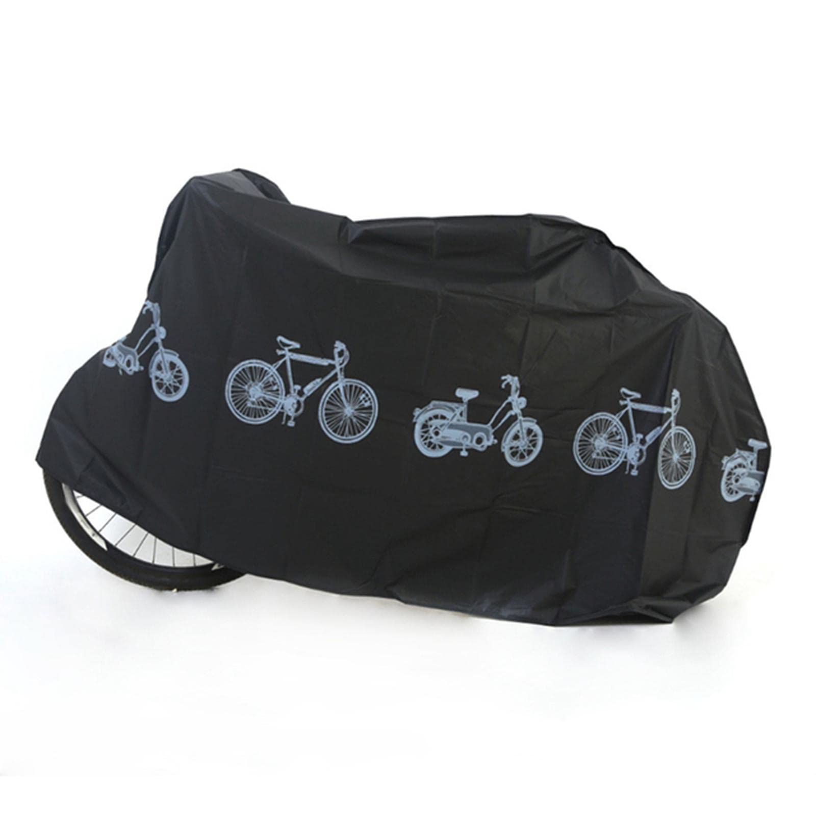 Mountain Road Bike Cover Waterproof Windproof Raincoat for Motorcycle , Black