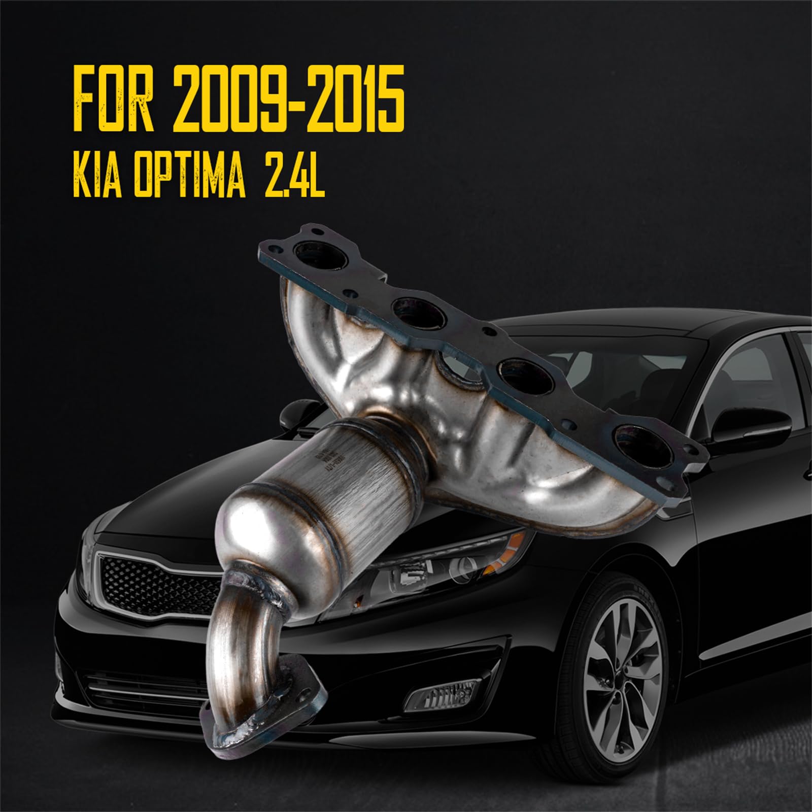 KAX Catalytic Converter Replacement for 2009-2015 OPTIMA 2.4L Replace 17454 Stainless Steeland Ceramic Material Catalytic Converter