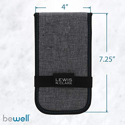 Lewis N. Clark Magnetic Folding Pill Organizer Supplement Case for OTC Medicine, Prescription Vitamins - 14 Slots, Gray/Black (B779)