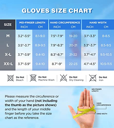 krosa -10℉ Winter Gloves Men Women, 10 Touchscreen Fingers Snow Ski Gloves, Waterproof Cold Weather Gloves