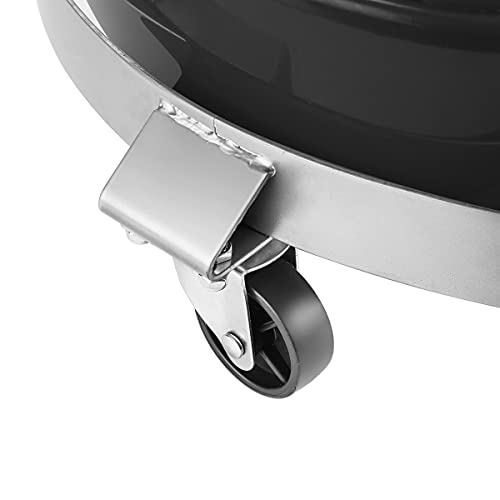 PENTAGON Tools 55-Gallon Drum and Garbage Can Dolly β Heavy-Duty Metal Dolly with Cross Braces and Caster Wheels β 1,000-Pound Capacity (Silver)