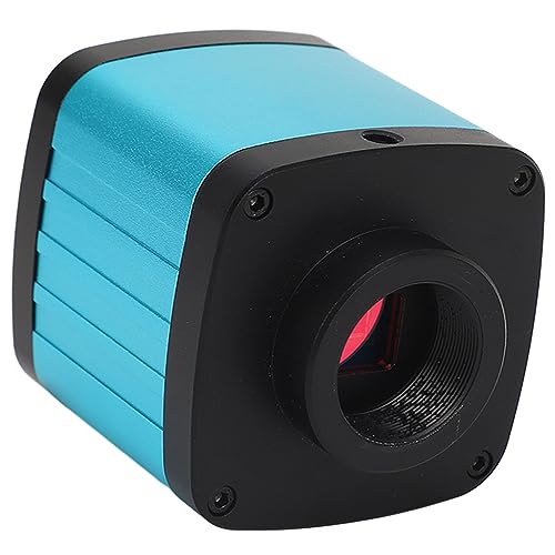 Microscope Camera, Portable Optical Power 130X 0.1X to 2X 100‑240VAC Industrial Microscope Camera for Office (US Plug)