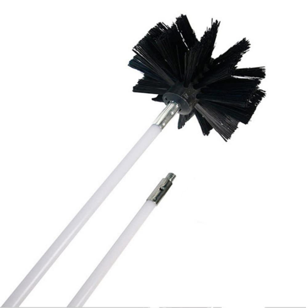 Nylon Chimney Dryer Vent Duct Brush Cleaning Kit Chimney Cleaning Kit Sweeping Brush and Rod Set