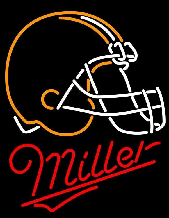 Queen Sense 10" Vivid Millers Clevelands Sports Team Brown LED Sign Light Lamp Cute Bright Neon Wall Decor STS326