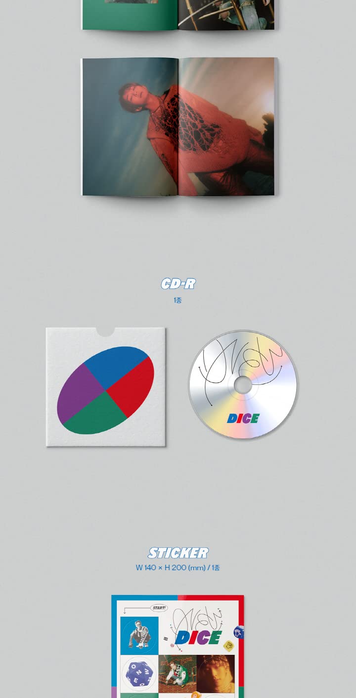Shinee ONEW DICE 2nd Mini Album PhotoBook DICE Version CD+80p PhotoBook+1ea Sticker+1p Special PhotoCard+1p PhotoCard+Tracking Sealed