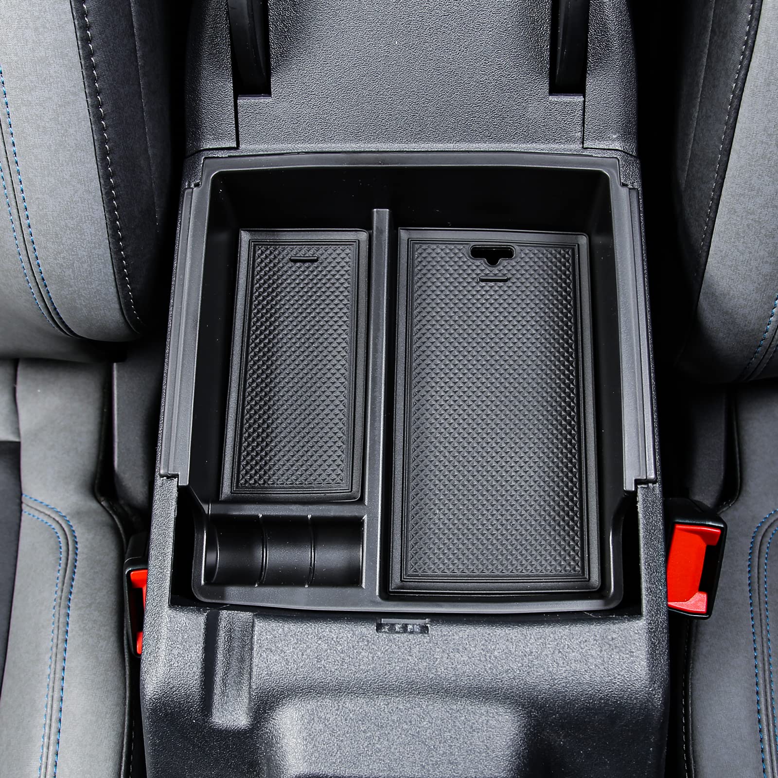 Neepiar Armrest Storage Box Compatible with 2021-2023 Ford Bronco Center Console Organizer Tray Insert Accessories