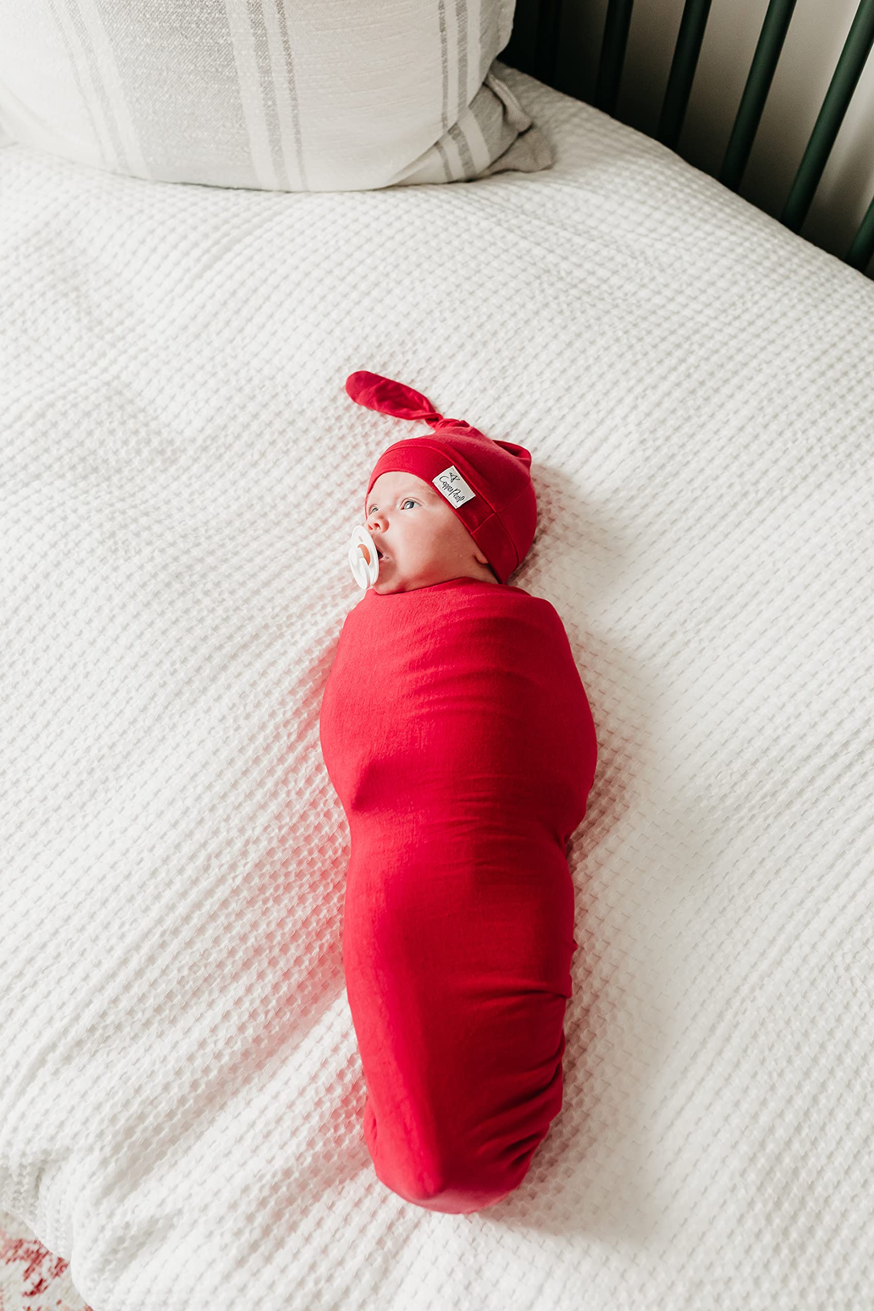 Large Premium Knit Baby Swaddle Receiving Blanket "Mara" by Copper Pearl