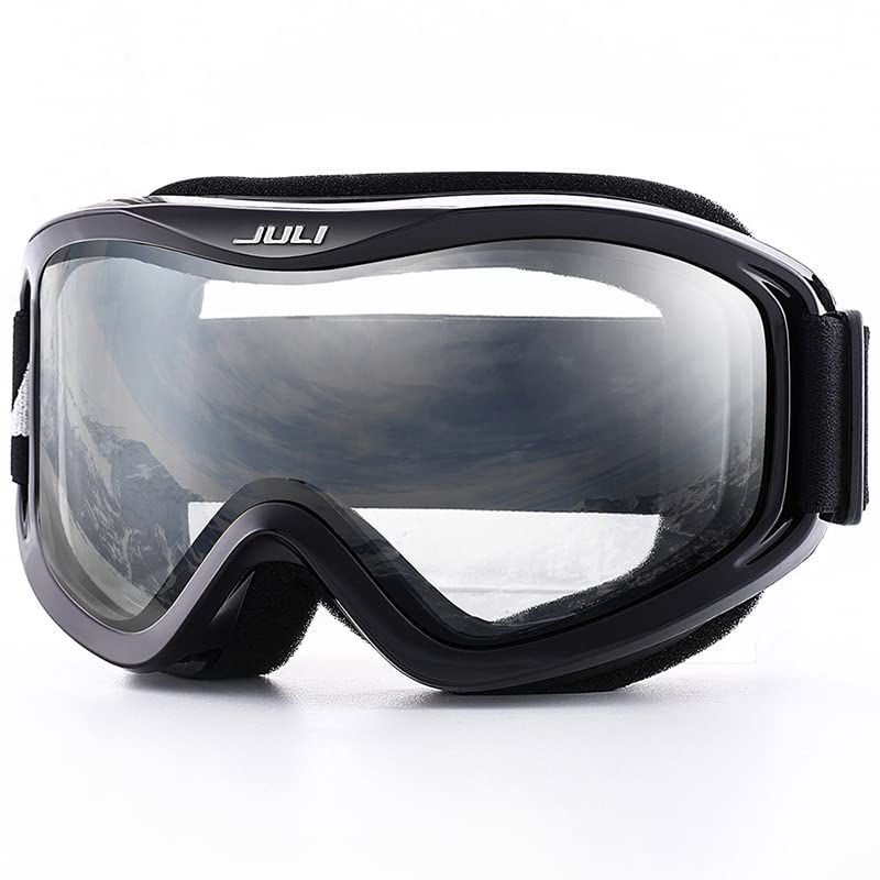 Juli Snowboard & Ski Goggles - Premium Snow Goggles,2Pack(Silver+Clear)