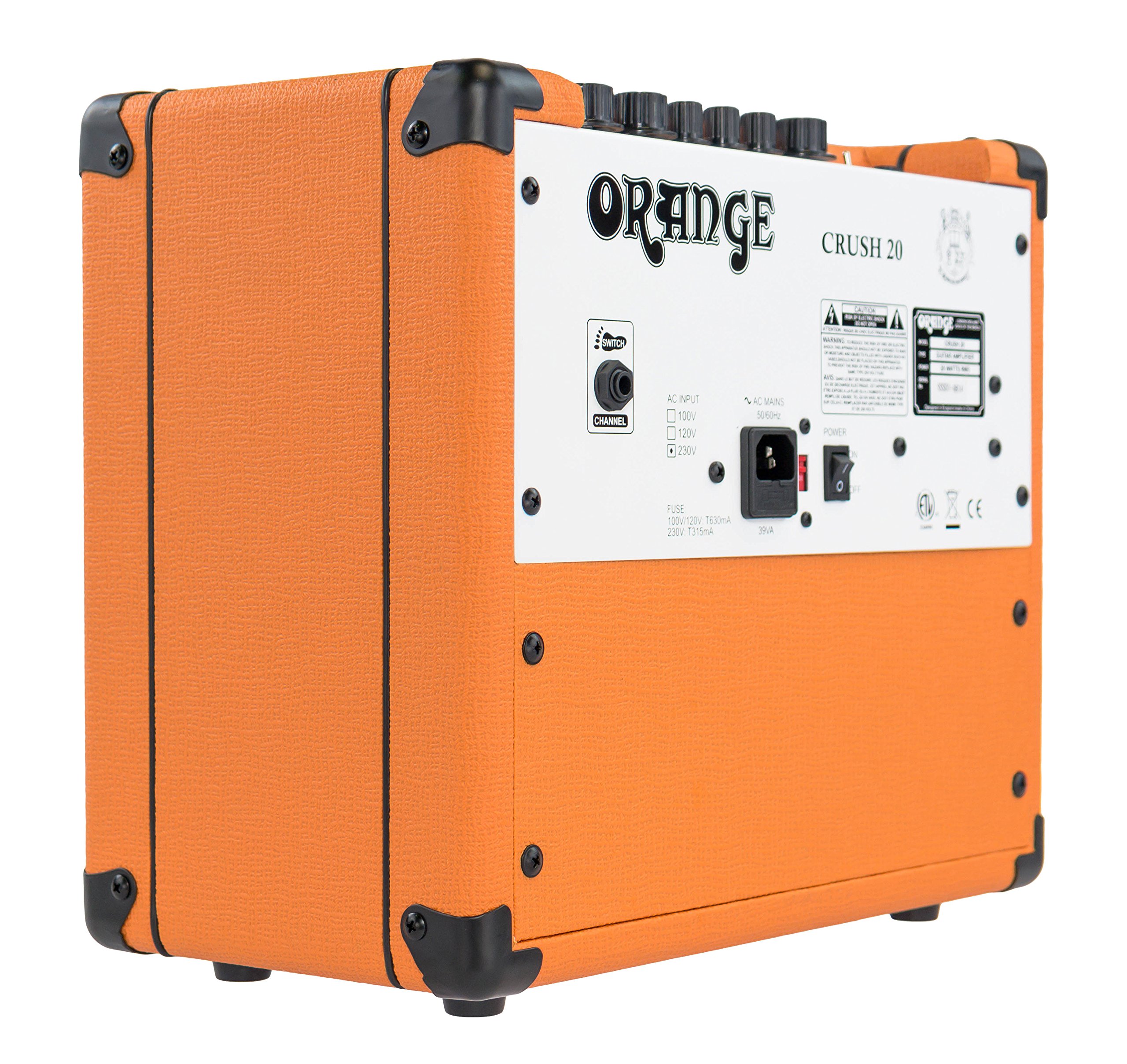 Orange Crush 20RT 20-Watt Guitar Combo Amplifier - Black Bundle with Instrument Cable and Austin Bazaar Polishing Cloth