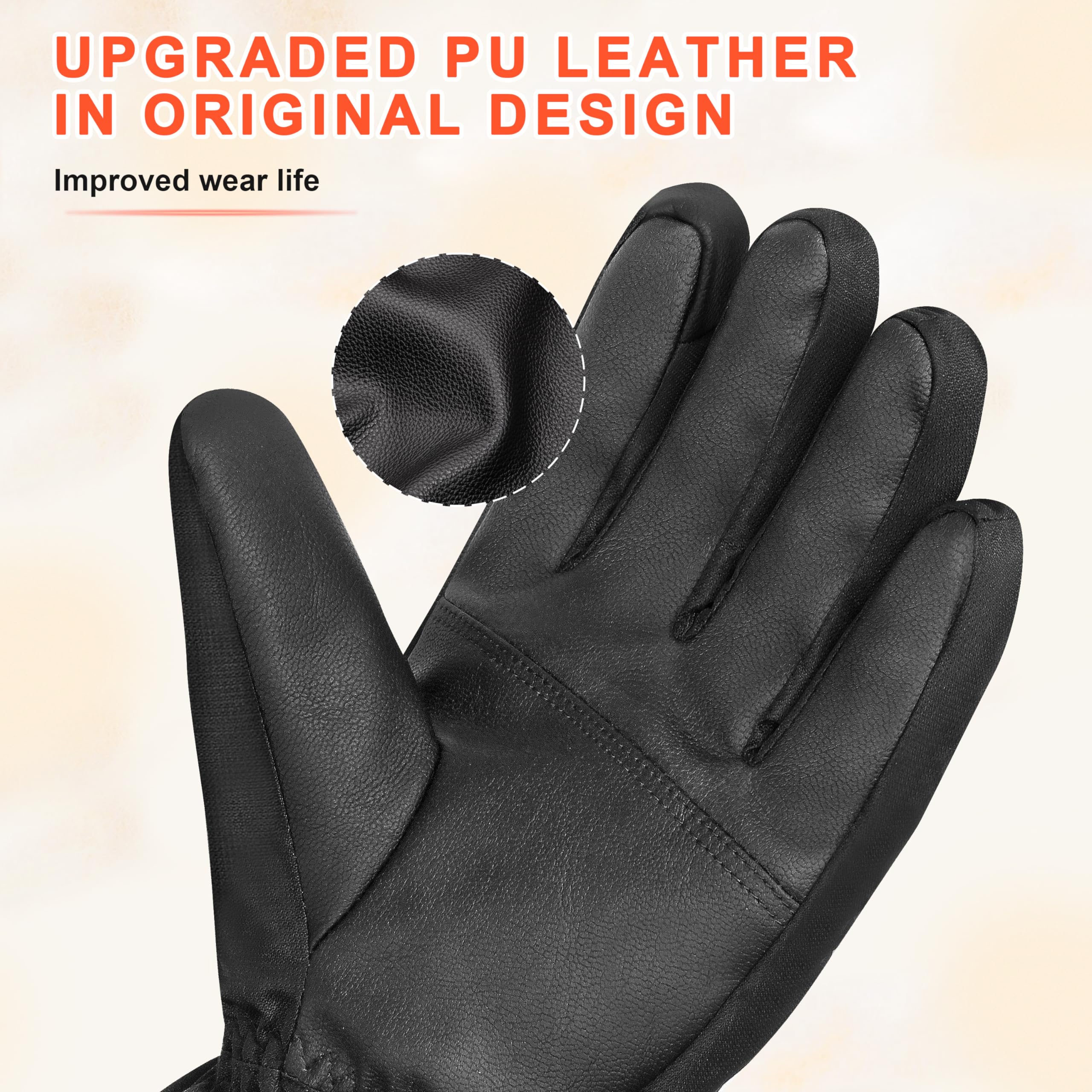 ihuan Winter Ski Snowboard Gloves Men Women - Cold Weather Gloves Touchscreen Fingers, Waterproof Snow Snowboarding Glovesā¦