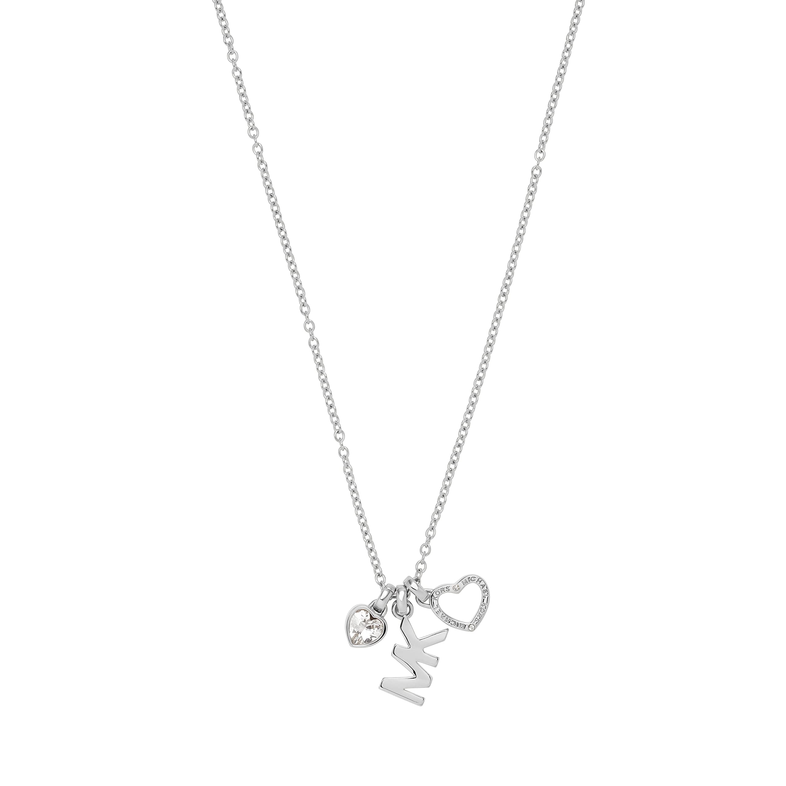 Michael Kors Women's Fashion Silver Brass Pendant Necklace (Model: MKJ7799040)