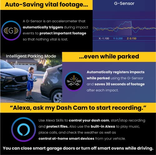 Nextbase 622GW Dash Cam with Go Pack Bundle - True 4K 30fps UHD Automatic Recording in Car Camera, Nextbase Dash Cam with Wi-Fi GPS Bluetooth Alexa Enabled, Image Stabilization, Parking Mode
