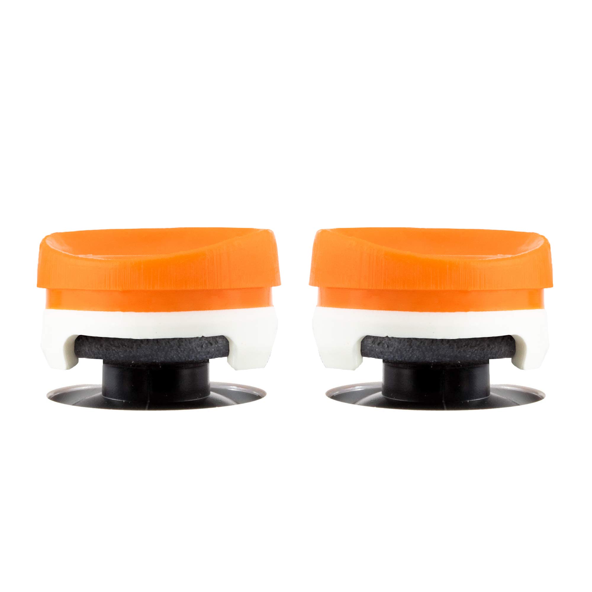 KontrolFreek Rush Performance Thumbsticks for PlayStation 4 (PS4) and PlayStation 5 (PS5) | Performance Thumbsticks | 2 Mid-Rise, Concave | Orange/White