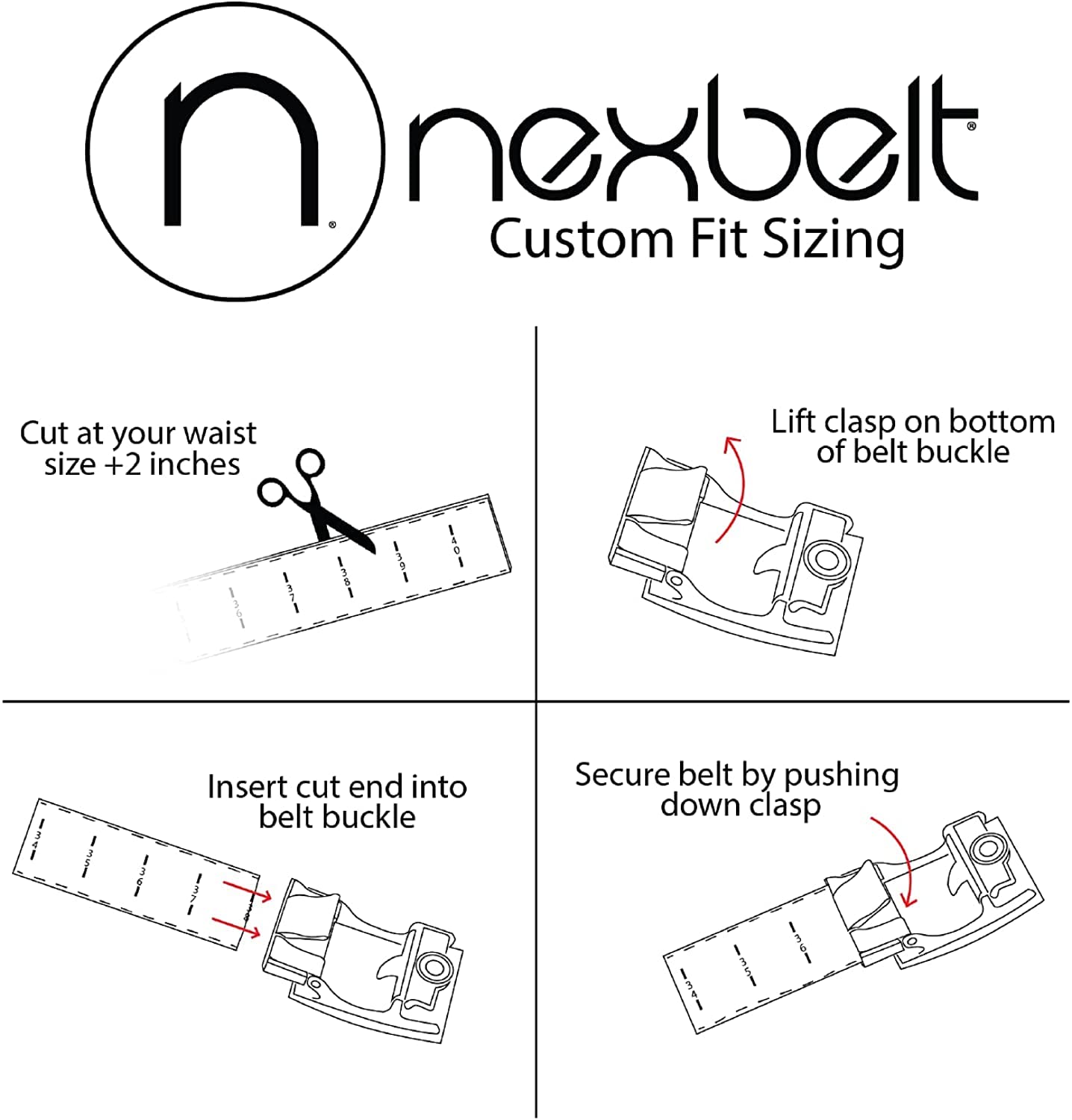 Nexbelt Braided Golf Belt with Ratchet Technology - Cut to Fit Braided Golf Belt for Men - PreciseFit Braided Stretch Golf Belt with 1 3/8" Width Strap - Charcoal