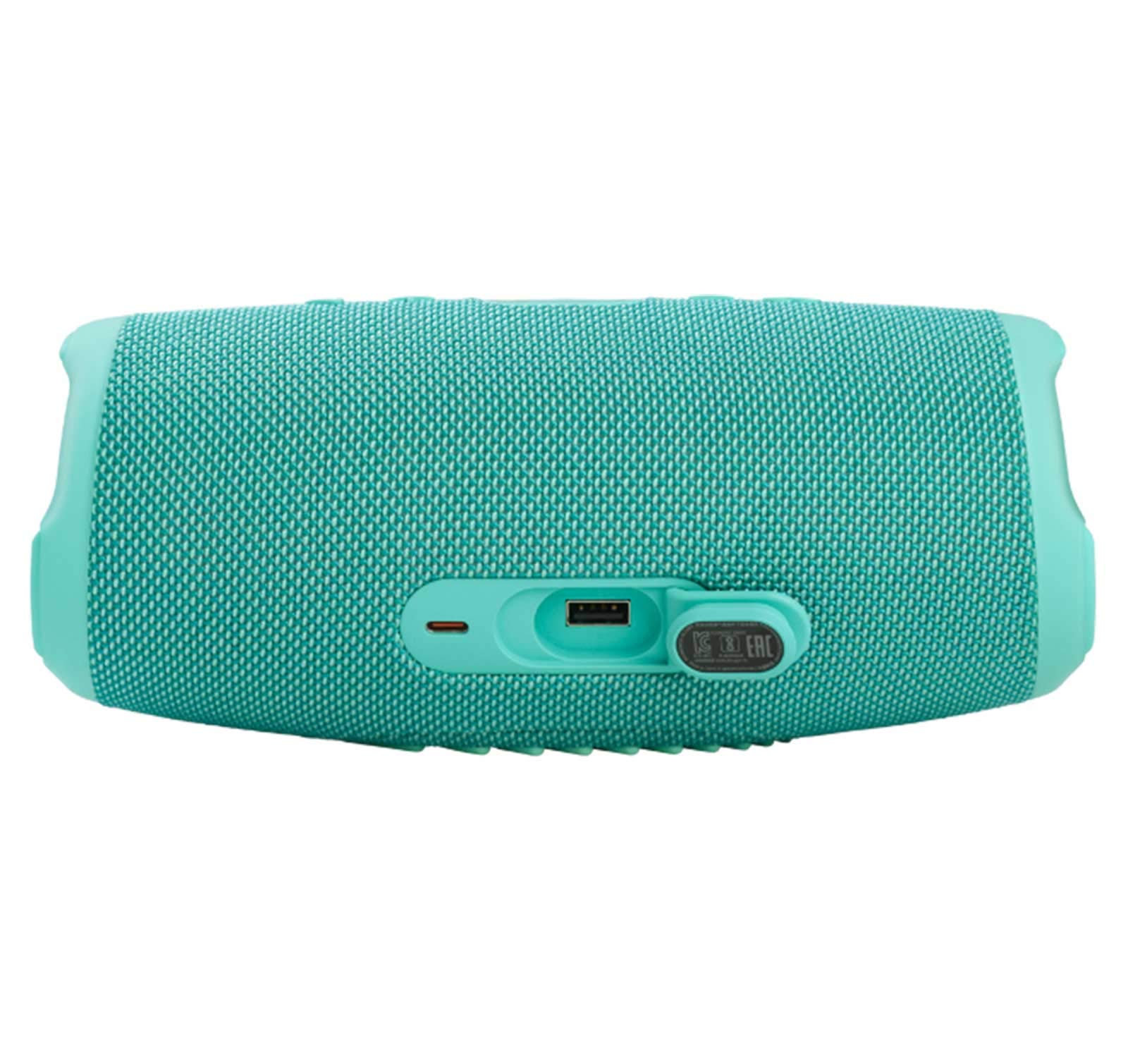 JBL Charge 5 Portable Waterproof Wireless Bluetooth Speaker Bundle with divvi! Protective Hardshell Case - Teal