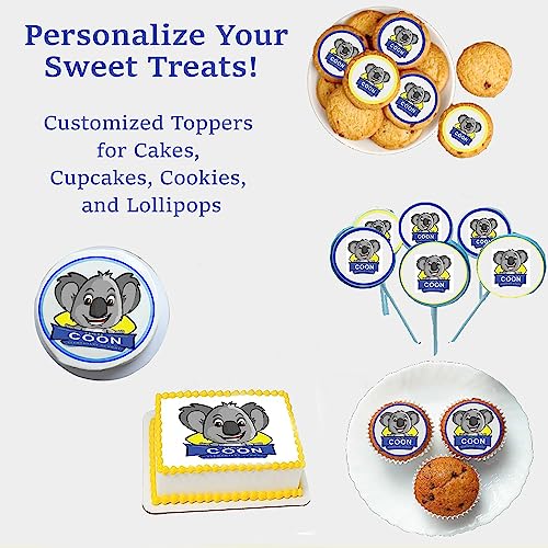 Judy's Edible Imagery Custom Edible Images for Cupcakes/Cookie - 2β Circles, 12 Per Frosting Sheet