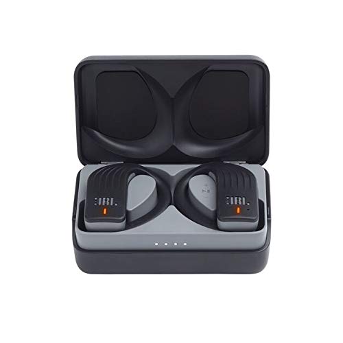 JBL Endurance Peak Waterproof Sport in-Ear Headphones Bundle with gSport Deluxe Hardshell Case (Black)