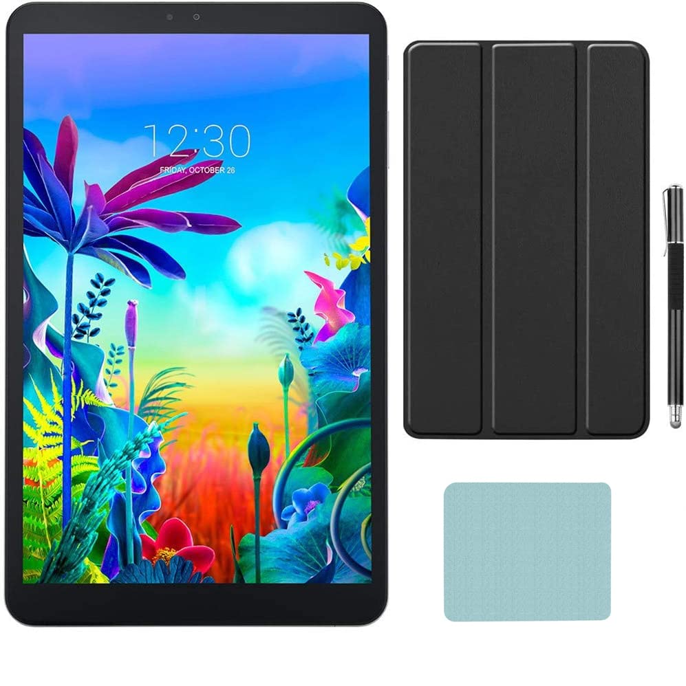 LG G Pad 5 10.1-inch (1920x1200) 4GB LTE Unlock Tablet, Qualcomm MSM8996 Snapdragon Processor, 4GB RAM, 32GB Storage, Bluetooth, Fingerprint Sensor, Android 9.0 + Accessories