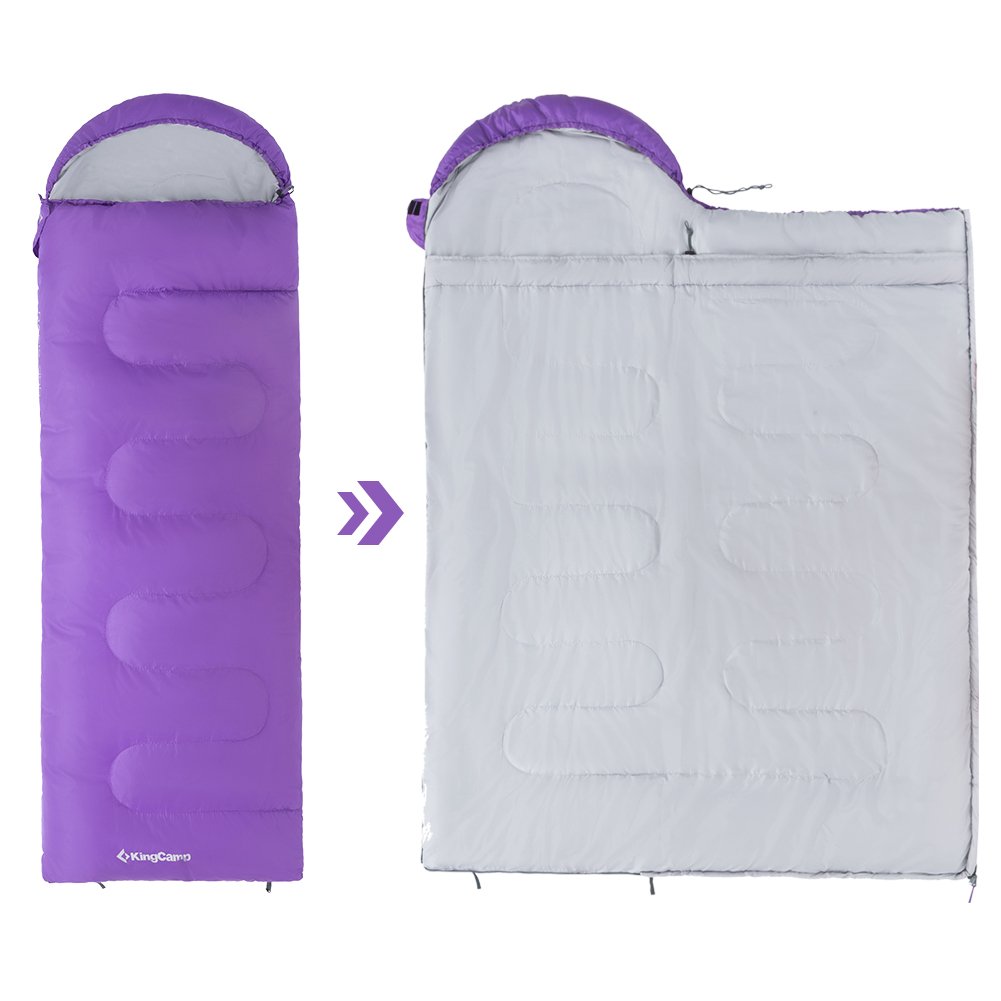 KingCamp Hooded Sleeping Bag: Lightweight and Windproof