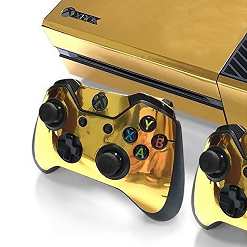 shyness Gold Glossy Sticker For ONE Console Controller + Kinect Decal Vinyl