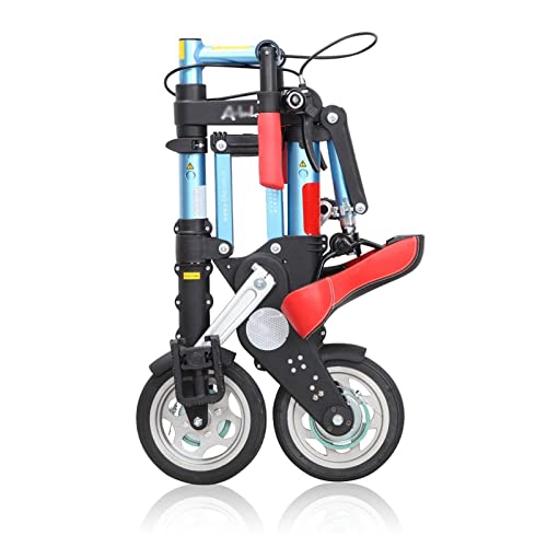 QYTECddzxc Adult Electric Bicycles Easy Carrying Folding Bicycle (Color : Rojo)