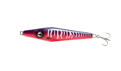 Nomad Design Slidekick Surface Iron 120g - Classic 4-1/4oz Surface Iron Design Updated with Sidekick Action for Maximum Fish Attraction - Hot Pink Mackerel