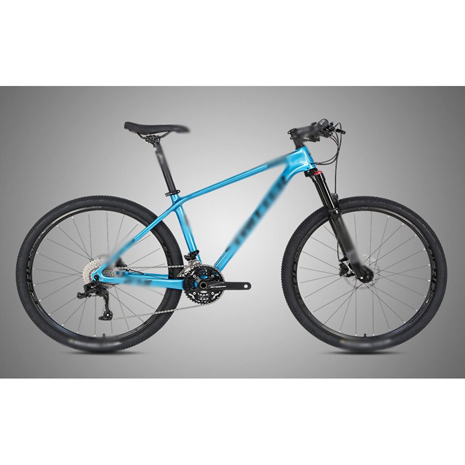 QYTECzxc Mens Bicycle Bicycle,27.5/29 Inch Carbon Mountain Bike Bicycle Remote Lockout Air Fork (Color : Blue, Size : 27.5x15)