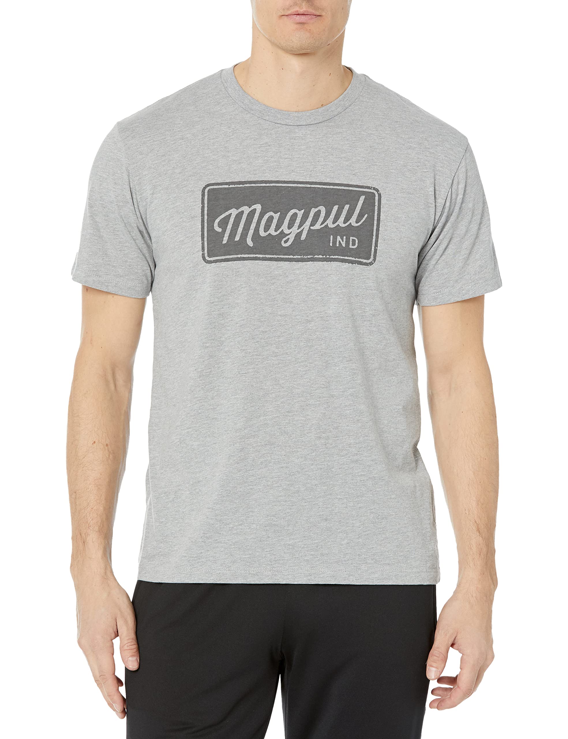 Magpul Blend Crew Neck Short Sleeve T-Shirt for Men, Rover Block Athletic Heather, 2X-Large