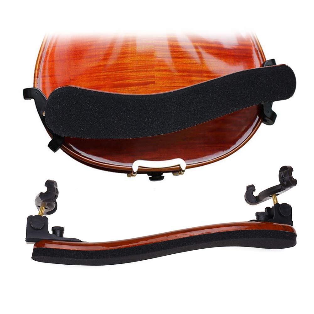 MIATIN Violin Shoulder Rest 4/4, 3/4Collapsible Adjustable Type Violin Parts soft Safety Easy to use, High strength sponge Wood grain