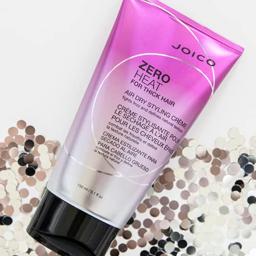 Joico Zero Heat Air Dry Styling Crème | For Thick Hair | 24 Hour Humidity Control | Tames Frizz & Enhances Texture | Boost Shine | Reduce Drying Time | 5.1 Fl Oz