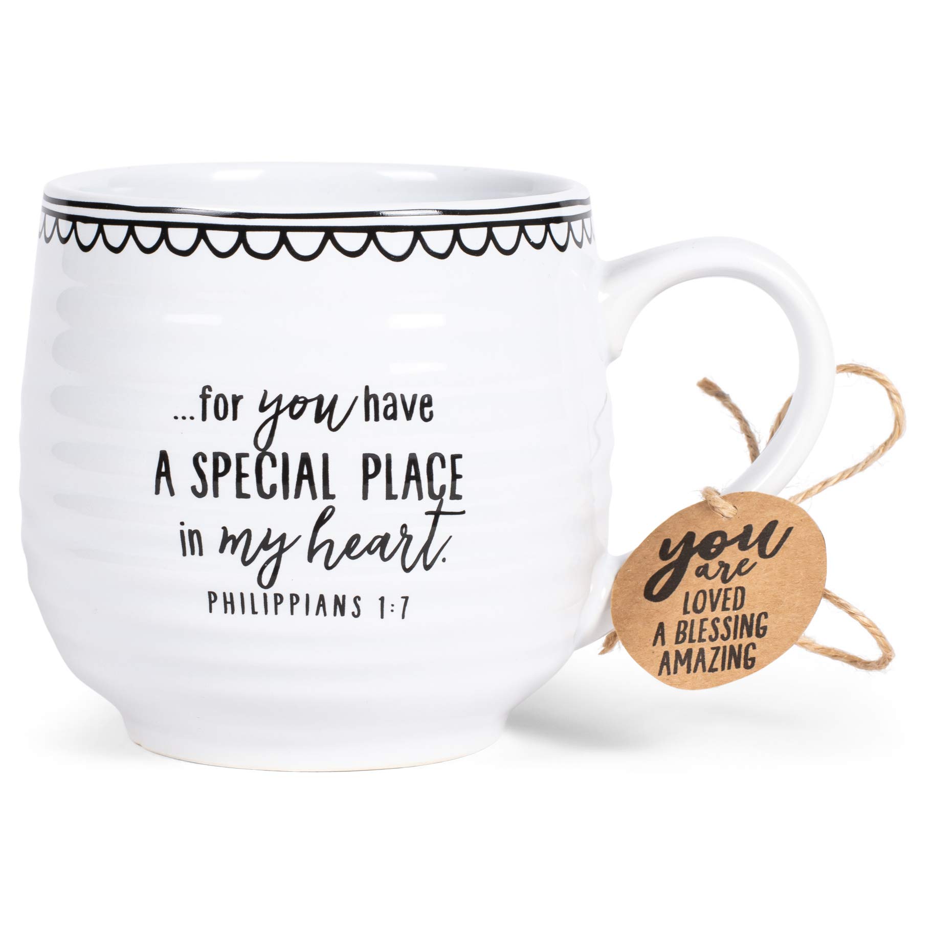 Lighthouse Christian Products You're My Sister Doodles Classic White 16 ounces Glossy Ceramic Coffee Mug