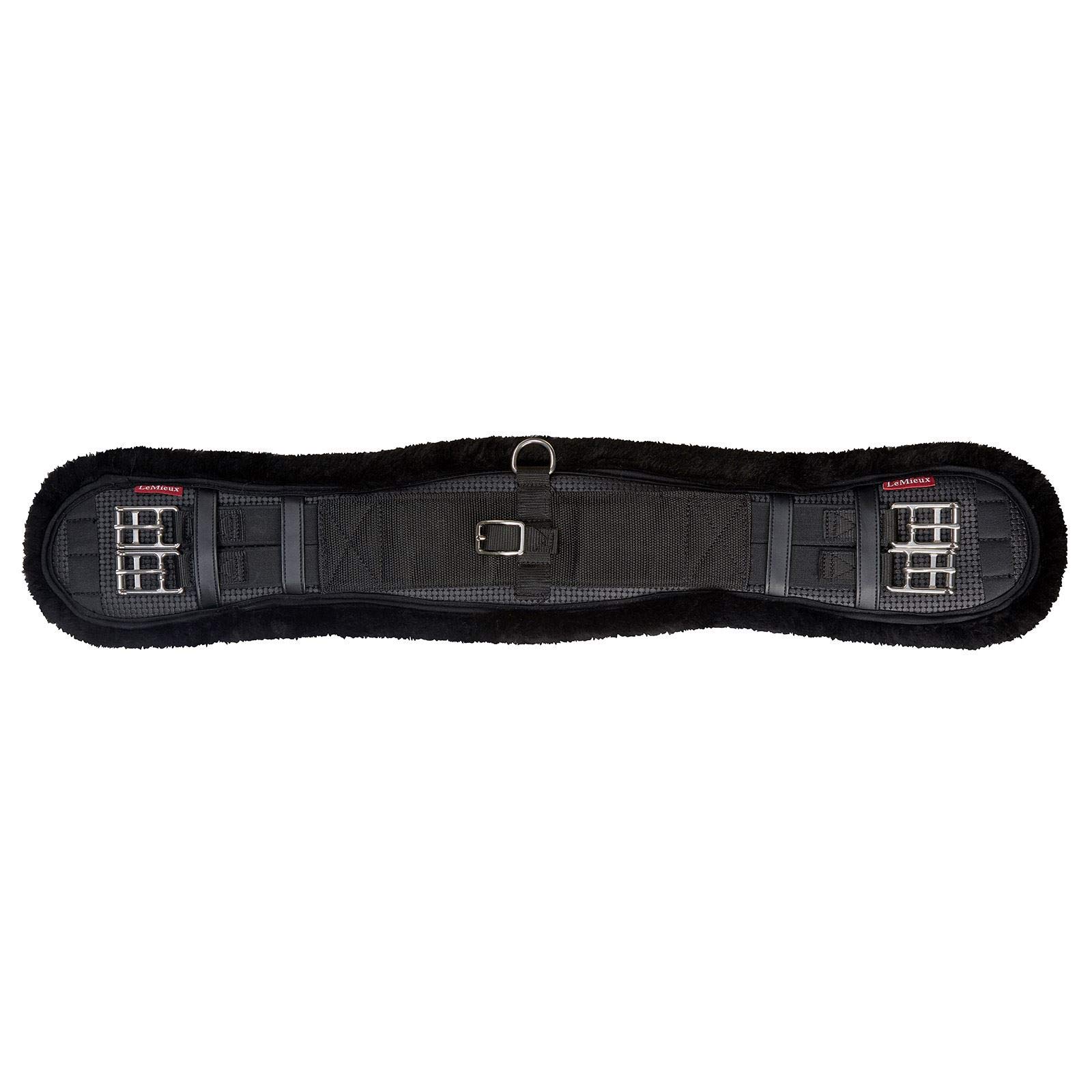 LeMieux Unisex's Merino+ Integrated Mono Girth Dressage, Black/Black, 65cm