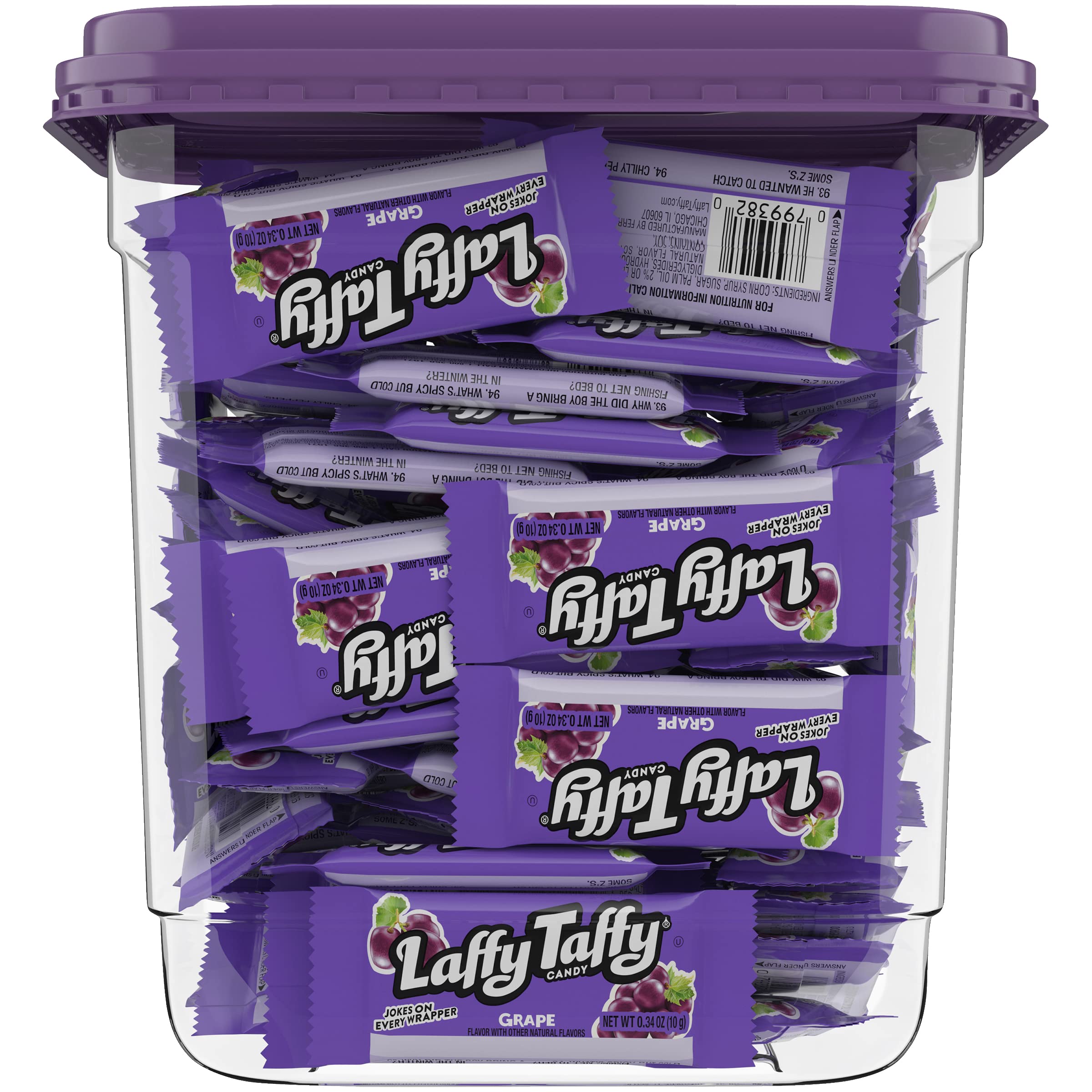 Laffy Taffy Candy, Grape Flavor, Individually Wrapped Candy, (145 Pieces)