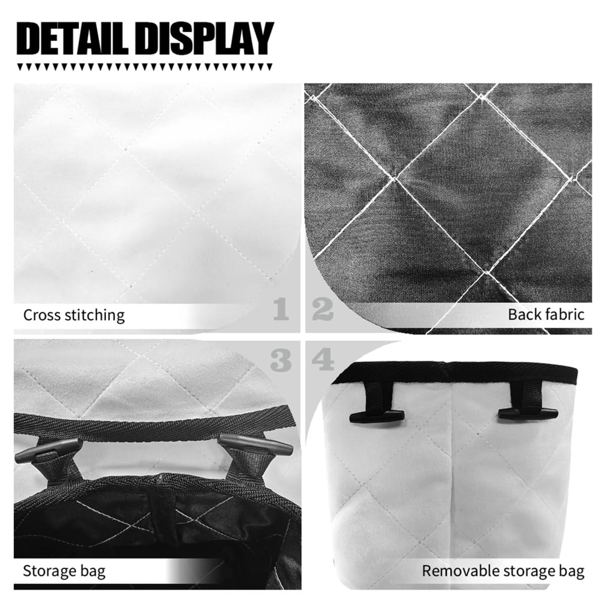 HUISEFOR Human Skeleton Sewing Machine Mat for Table with Pockets Halloween Sewing Machine Pad Non-slip Reduce Vibration Reduce Noise Sewing Machine Mats Black