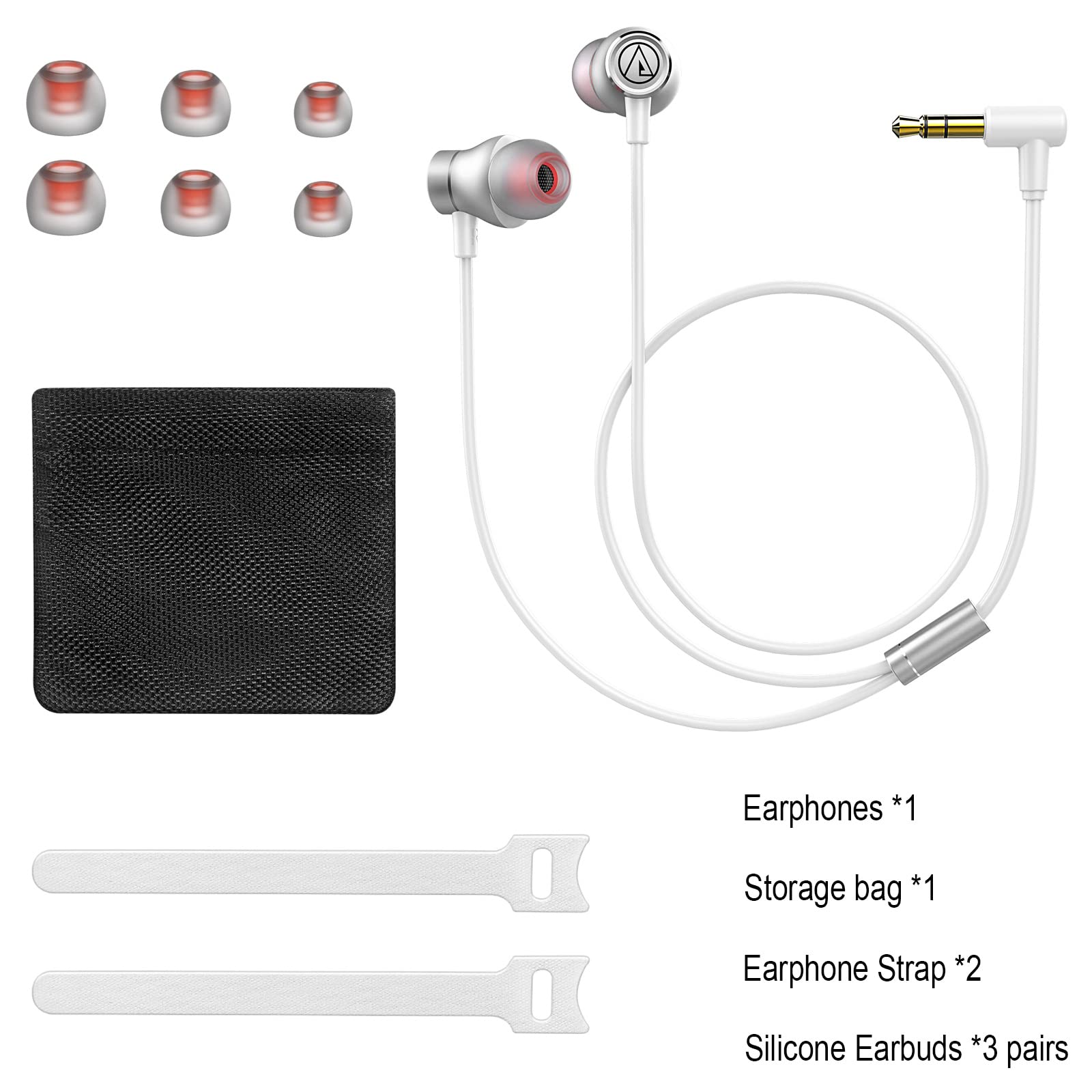 OKCSC Headphones for VR Customized Earphone Compatible for Oculus Quest 2 Meta Quest Pro in-Ear Short-Cord Headphones Virtual Reality Headset Provide Personally on The Gaming Scene Experience White