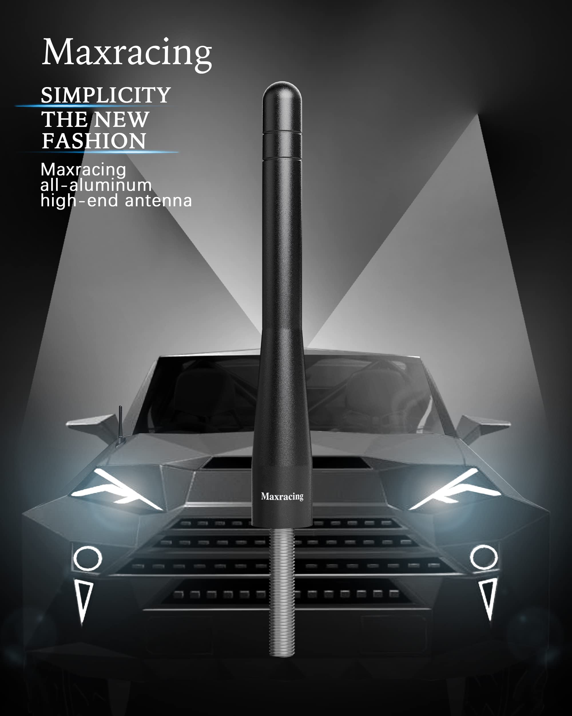 MAXRACING Short Aluminum Antenna Compatible with CCL17-10-AL30-B2-PS