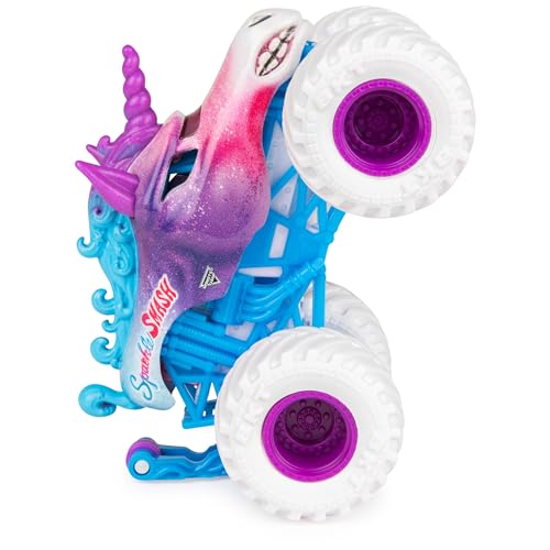 Monster Jam, Official Sparkle Smash Monster Truck, Die-Cast Vehicle, Crazy Creatures Series, 1:64 Scale