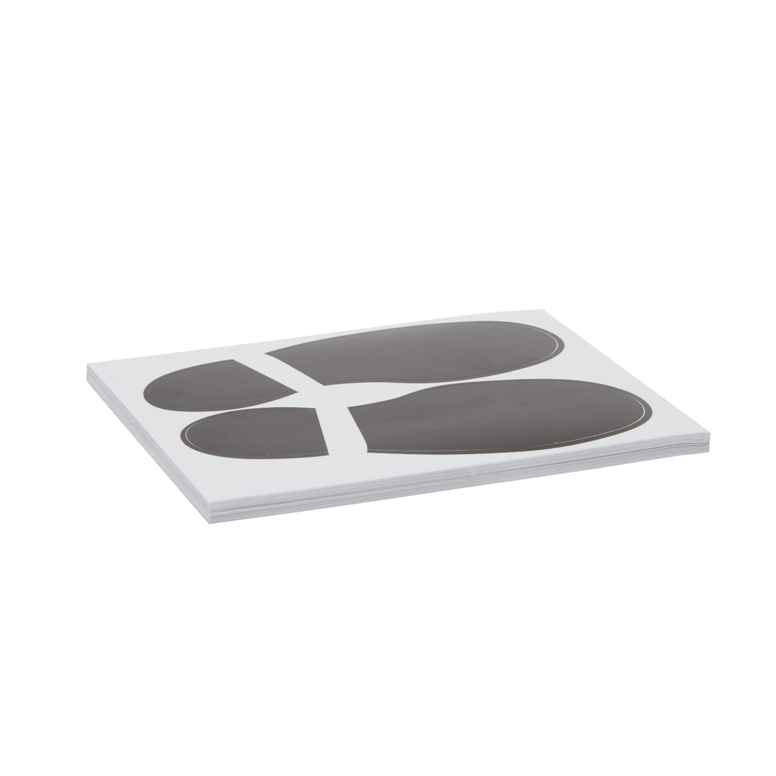 Juvale 32 Pack Footprint Decals for Classroom, Dance Studio, Parties (7.1 x 2.6 in)