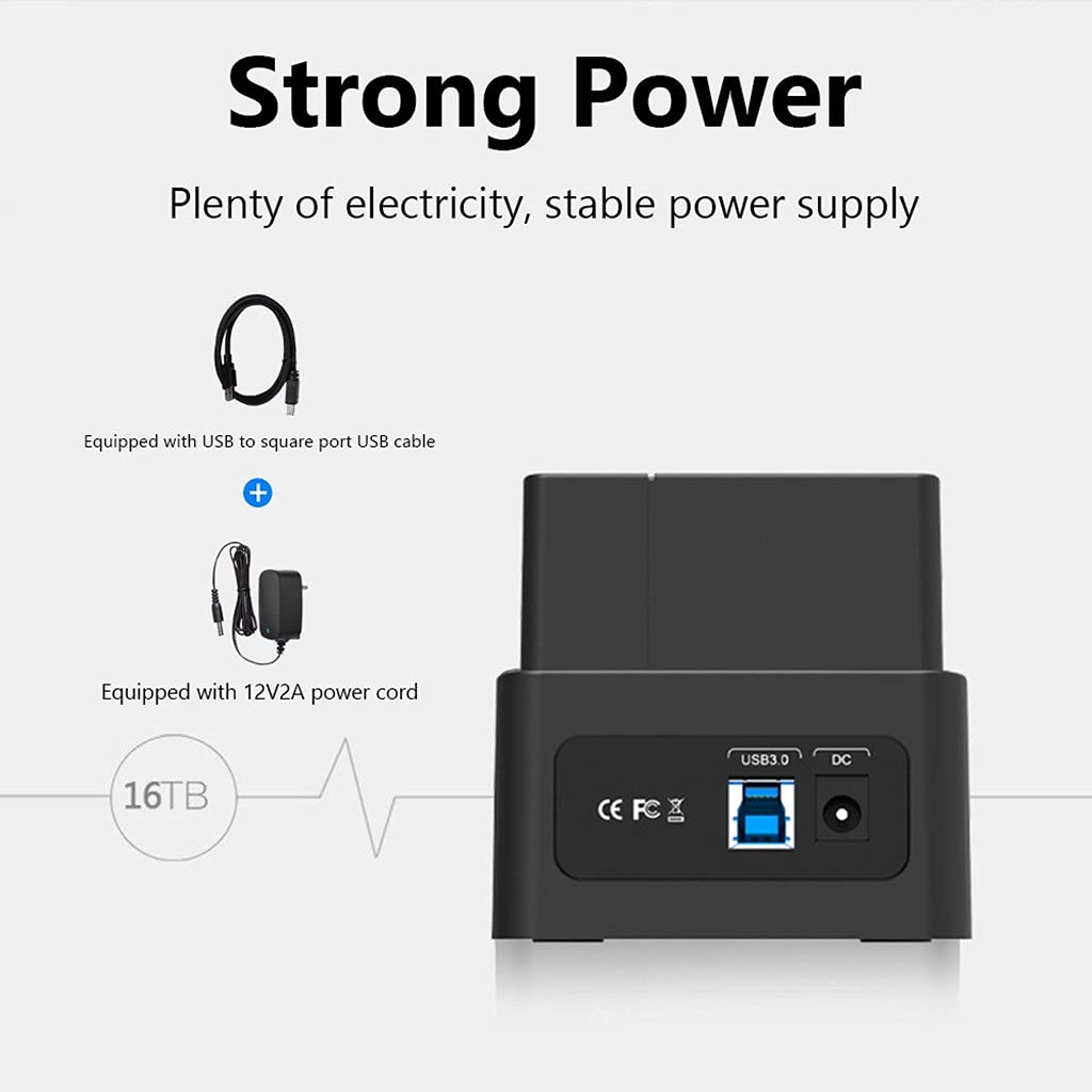 ZLXDP External Case HDD Hard Drive Disk Enclosure Dock Storage Box 2.5 3.5 Inch Hard Drive Station USB 3.0 to SATA