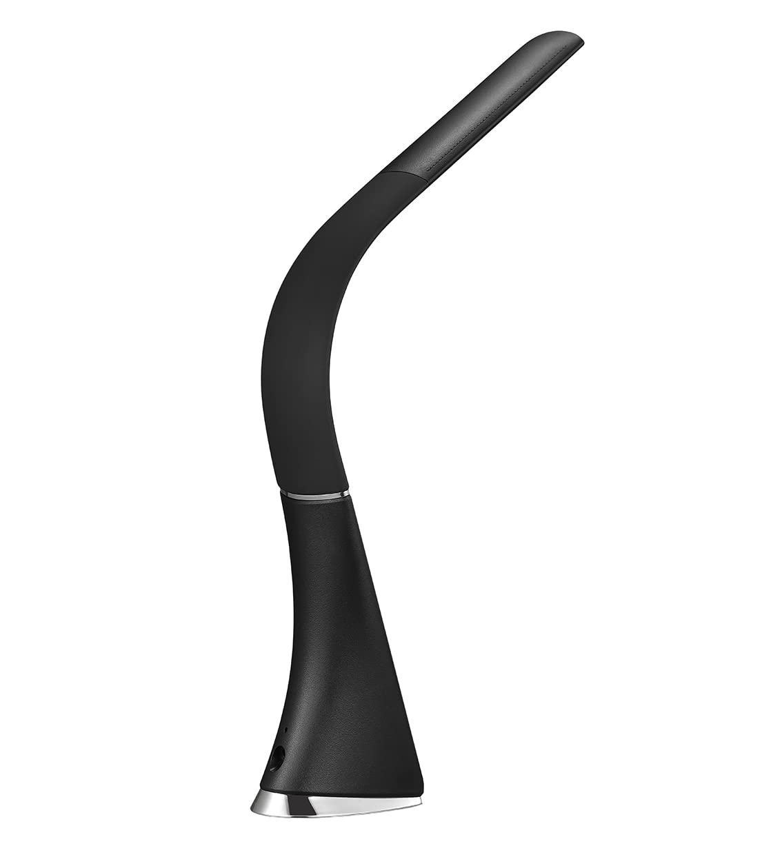 LED Desk Lamp Flexible Gooseneck with Clock Calendar and Temperature,Office Gift Ideas,Touch Dimmable Table Lamp with 3 Levels Brightness,Modern Light for Home Office and Dorm-Black (YF-U2)