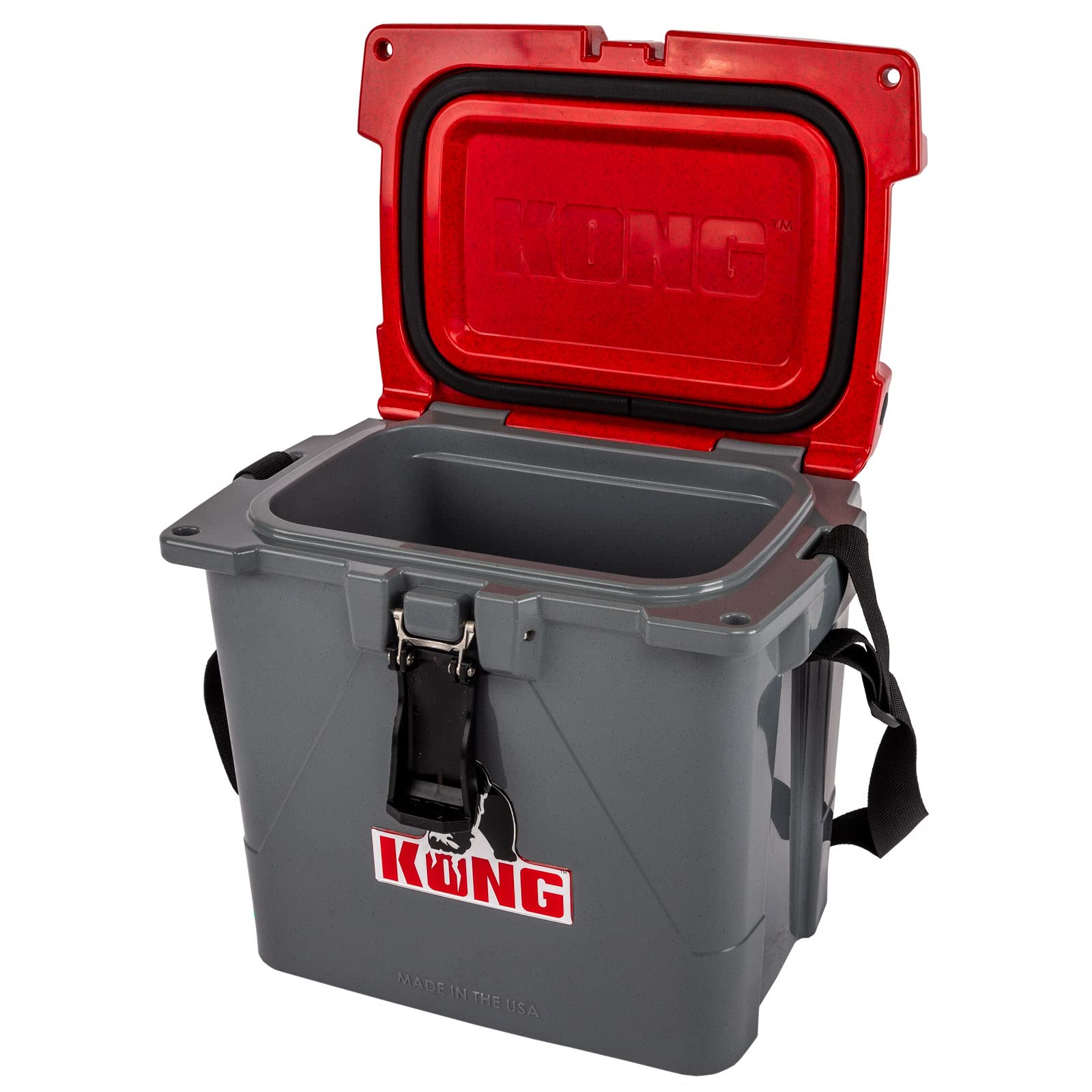 KONG Coolers | 20 Quart Cooler | Made in The USA | Durable Rotomolded Cooler (Rugged Red)