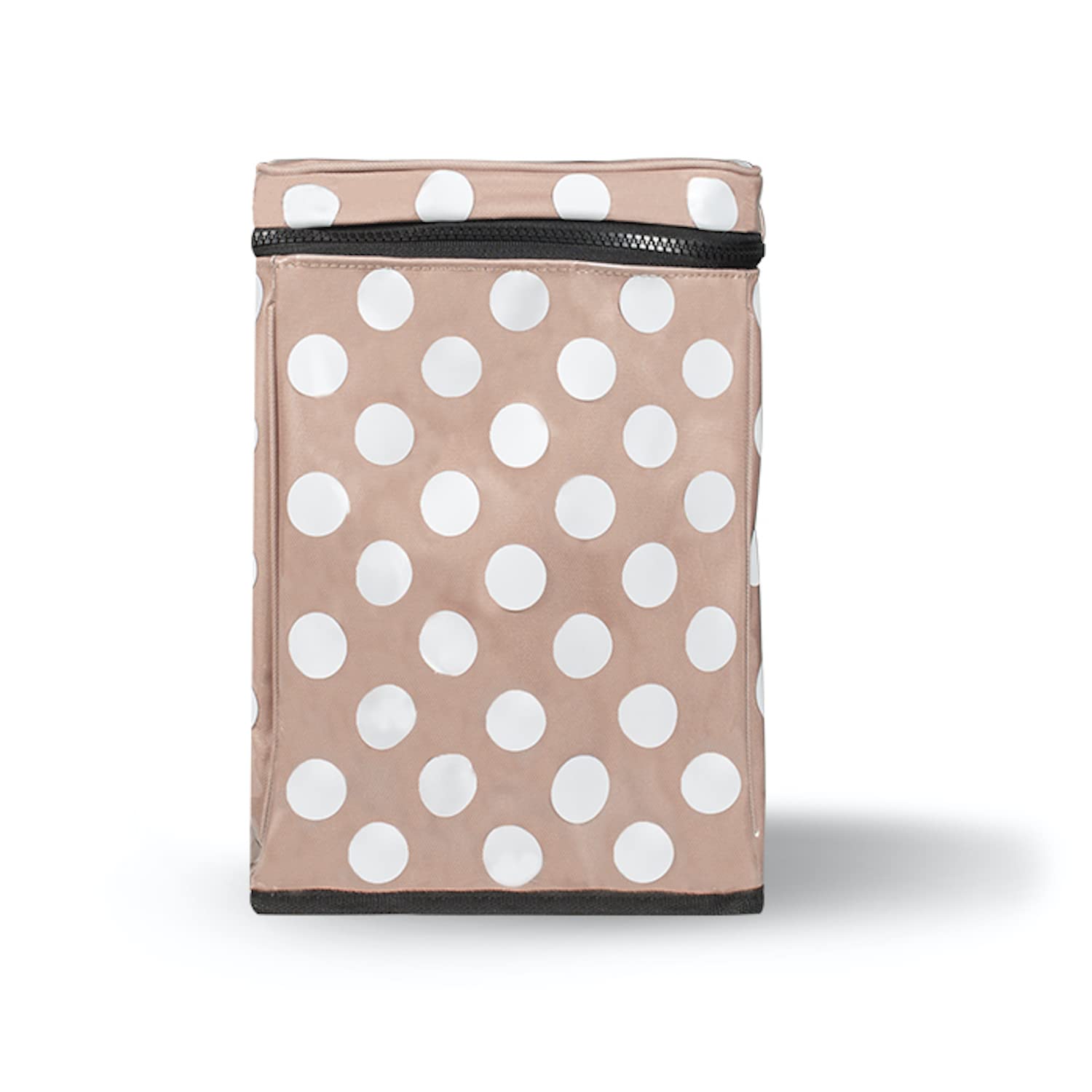 Kate Spade New York Large Capacity Insulated Cooler Bag, Soft Sided Portable Beach Cooler Tote for Women, Jumbo Dot