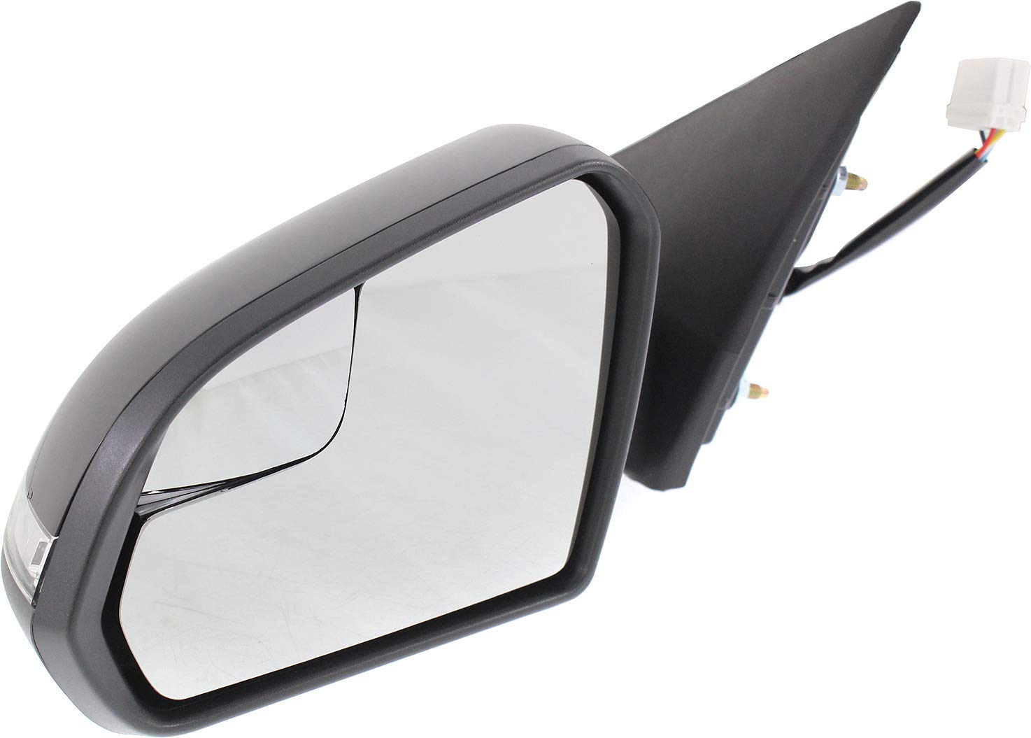 Kool-Vue Mirror Compatible with 2015-2017 Hyundai Sonata Driver Side In-housing Signal Light, Manual Folding, Heated, Paintable, With Blind Spot Detection in Glass, Power Glass