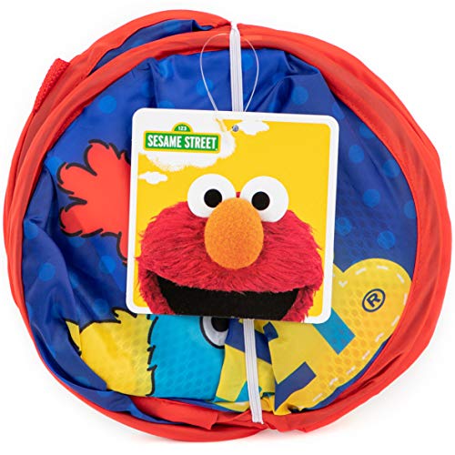 Jay Franco Sesame Street Pop Up Hamper - Mesh Laundry Basket/Bag with Durable Handles - Features Elmo & Cookie Monster (Official Sesame Street Product)