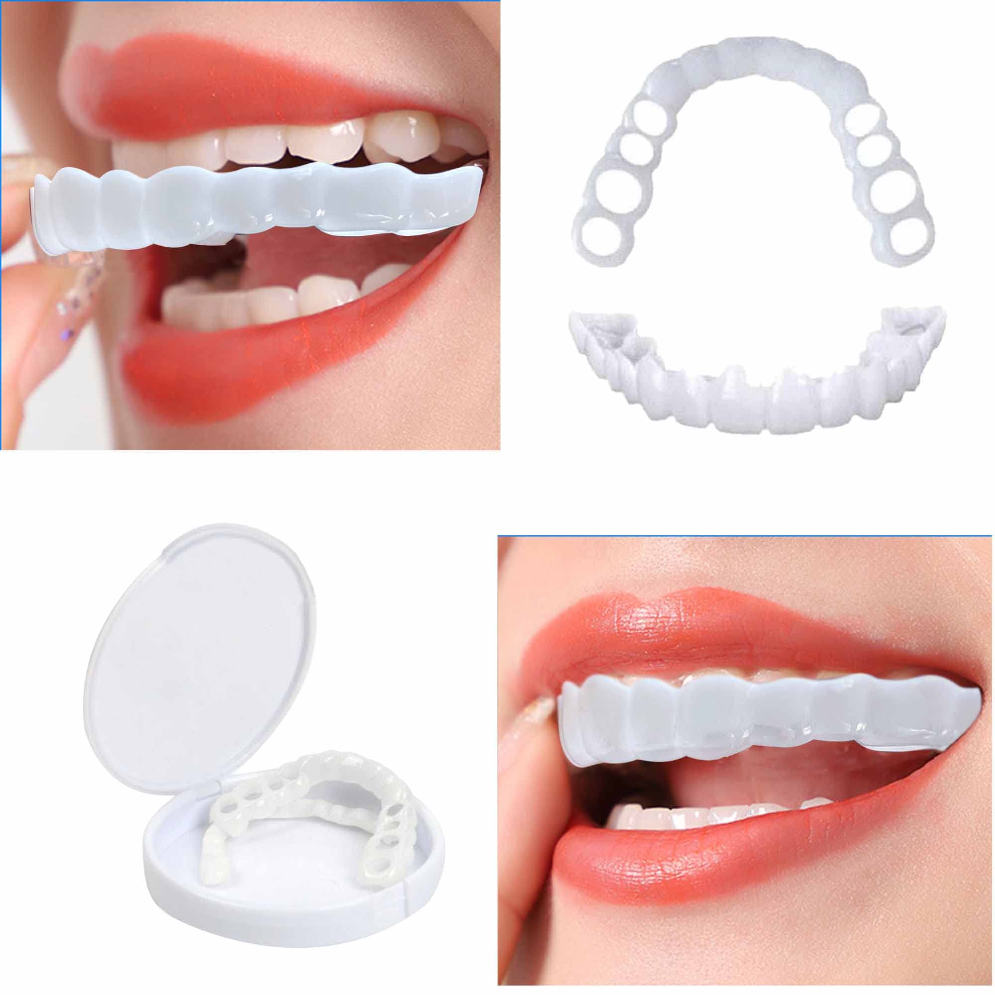 huihaochenggong Temporary dentures,White Teeth Cover up Imperfect Teeth
